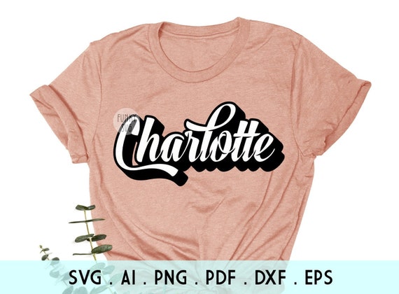 Charlotte SVG Eps Png Illustrated svg Home States Svg USA | Etsy España