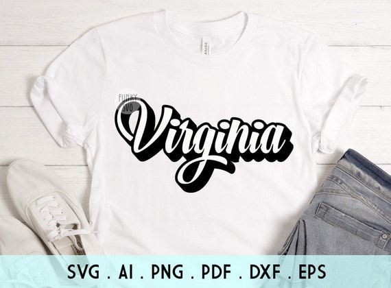 Virginia SVG Eps Png Illustrated svg Home States Svg USA | Etsy