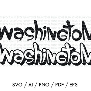 Washington SVG Eps Png, Illustrated Svg, Home States Svg, USA Svg ...