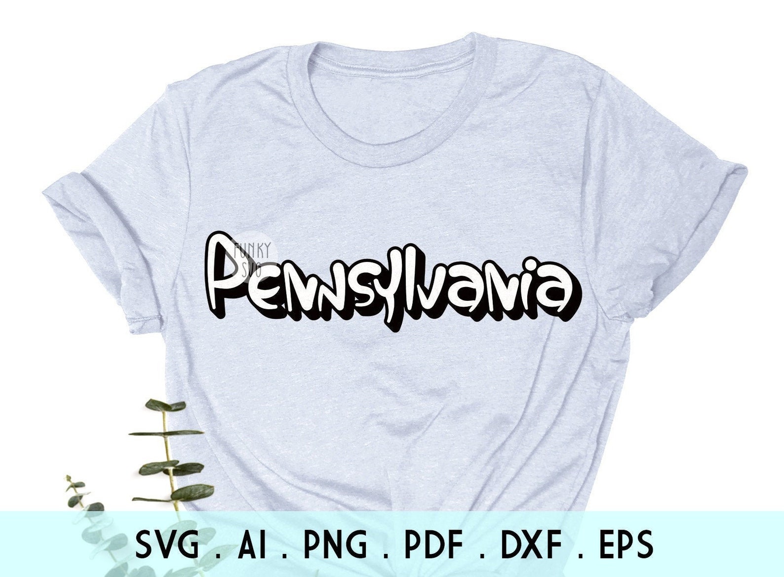 Pennsylvania SVG Eps Png Illustrated Svg Home States Svg - Etsy Canada