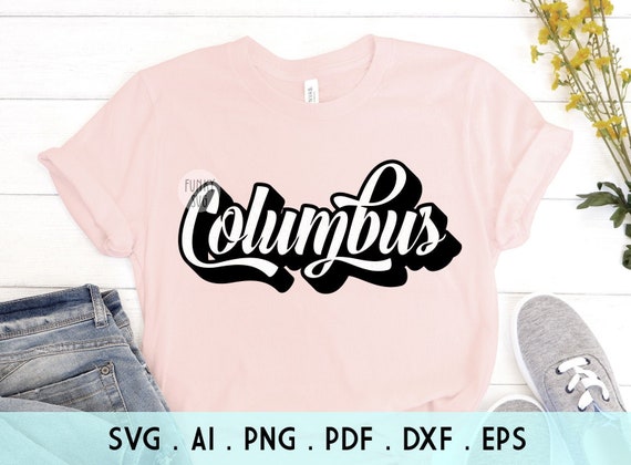 Columbus SVG Eps Png Illustrated Svg Home States Svg USA - Etsy