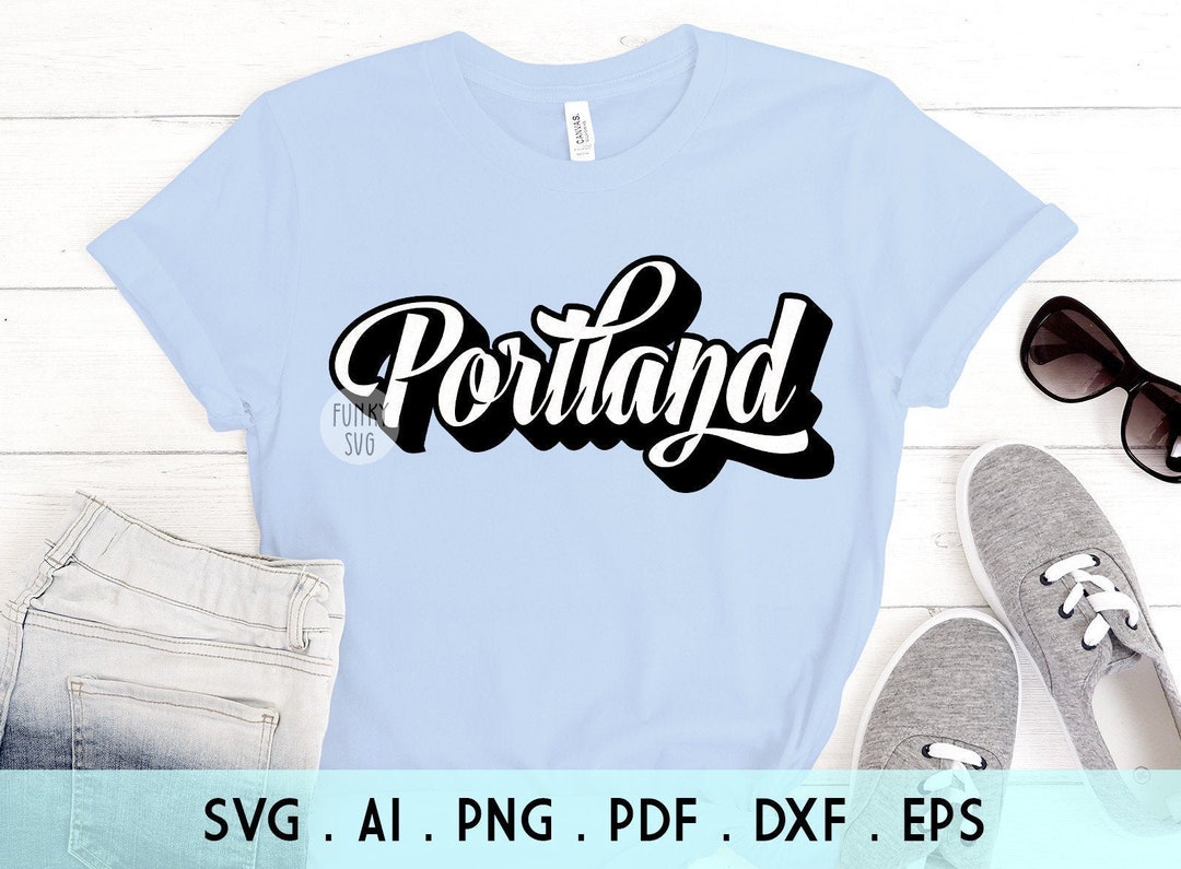 Portland SVG Eps Png, Illustrated Svg, Home States Svg, USA Svg ...