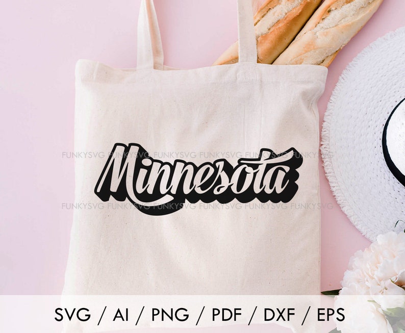 Minnesota SVG Eps Png Illustrated Svg Home States Svg USA - Etsy