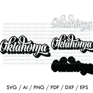 Oklahoma SVG Eps Png, Illustrated Svg, Home States Svg, USA SVG ...