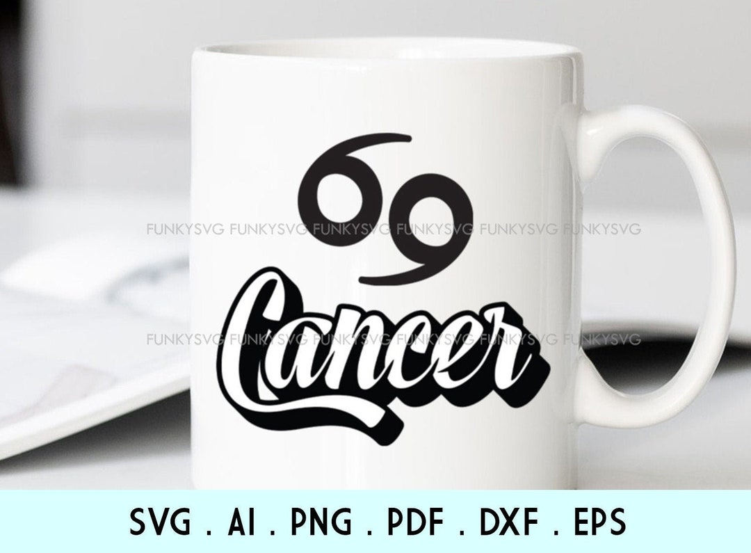 Cancer - Hand Illustrated SVG Eps Png, Constellation Svg, Zodiac Svg ...