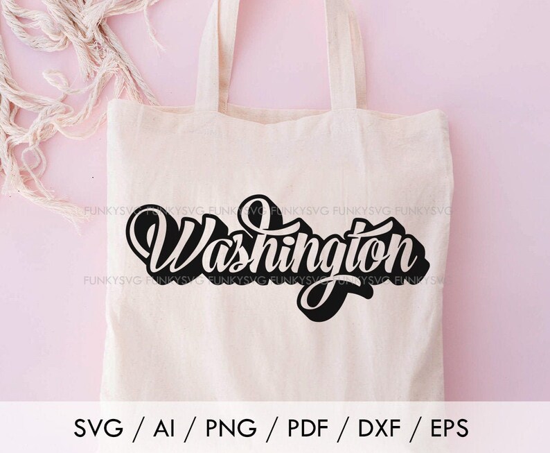 Washington SVG Eps Png Illustrated Svg Home States Svg USA | Etsy