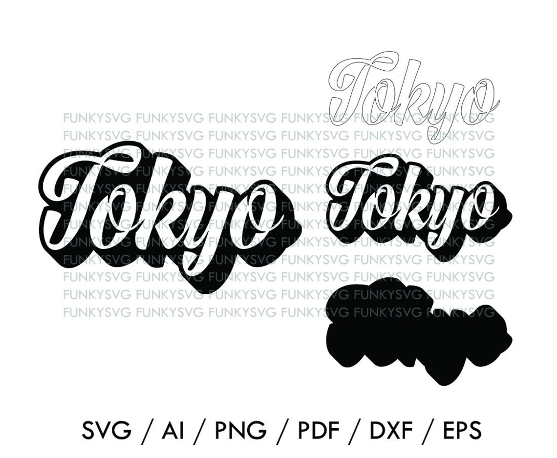 Tokyo SVG Eps Png Illustrated svg City Svg Home State Svg | Etsy