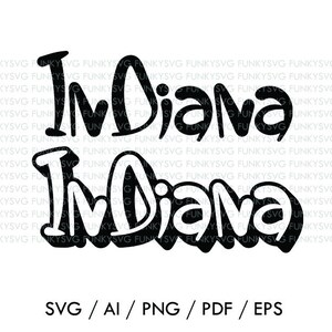 Indiana SVG Eps Png, Illustrated Svg, Home States Svg, USA Svg ...
