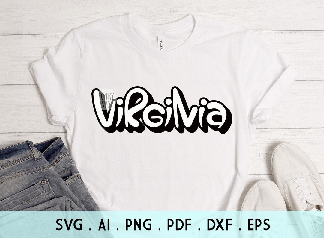 Virginia SVG Eps Png, Illustrated Svg, Home States Svg, USA Svg ...