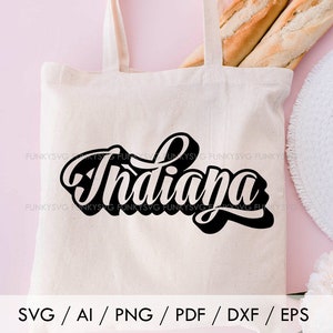 Indiana SVG Eps Png, Illustrated Svg, Home States Svg, USA Svg ...