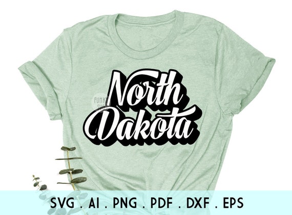 North Dakota SVG Eps Png Illustrated Svg Home States Svg - Etsy Canada