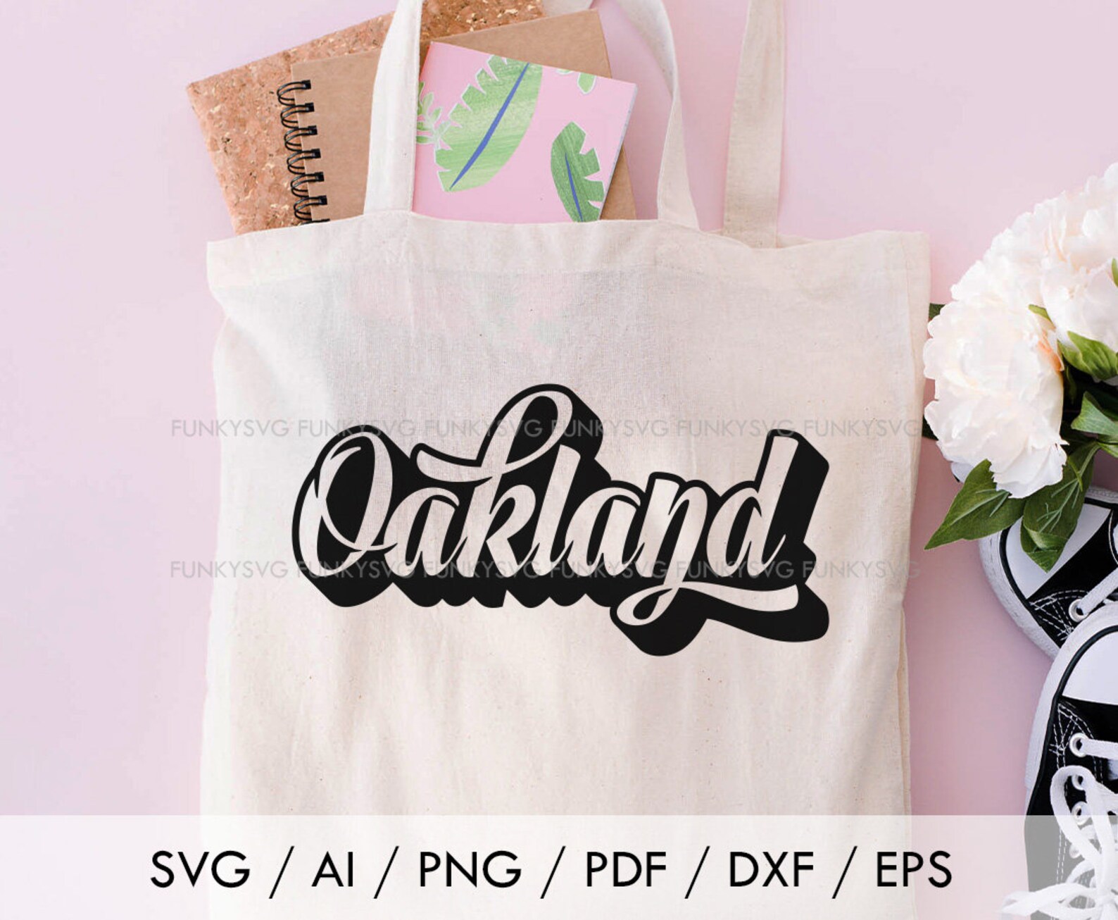 Oakland SVG Eps Png Illustrated Svg Home States Svg USA - Etsy