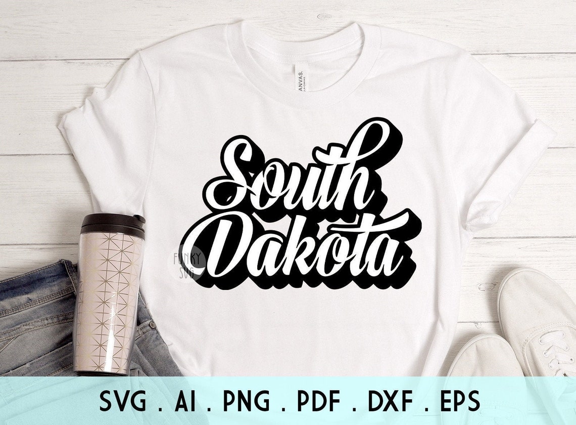 South Dakota SVG Eps Png Illustrated svg Home States Svg | Etsy