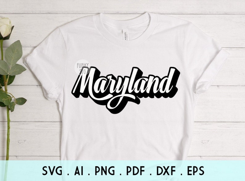 Maryland SVG Eps Png Illustrated Svg Home States Svg USA - Etsy