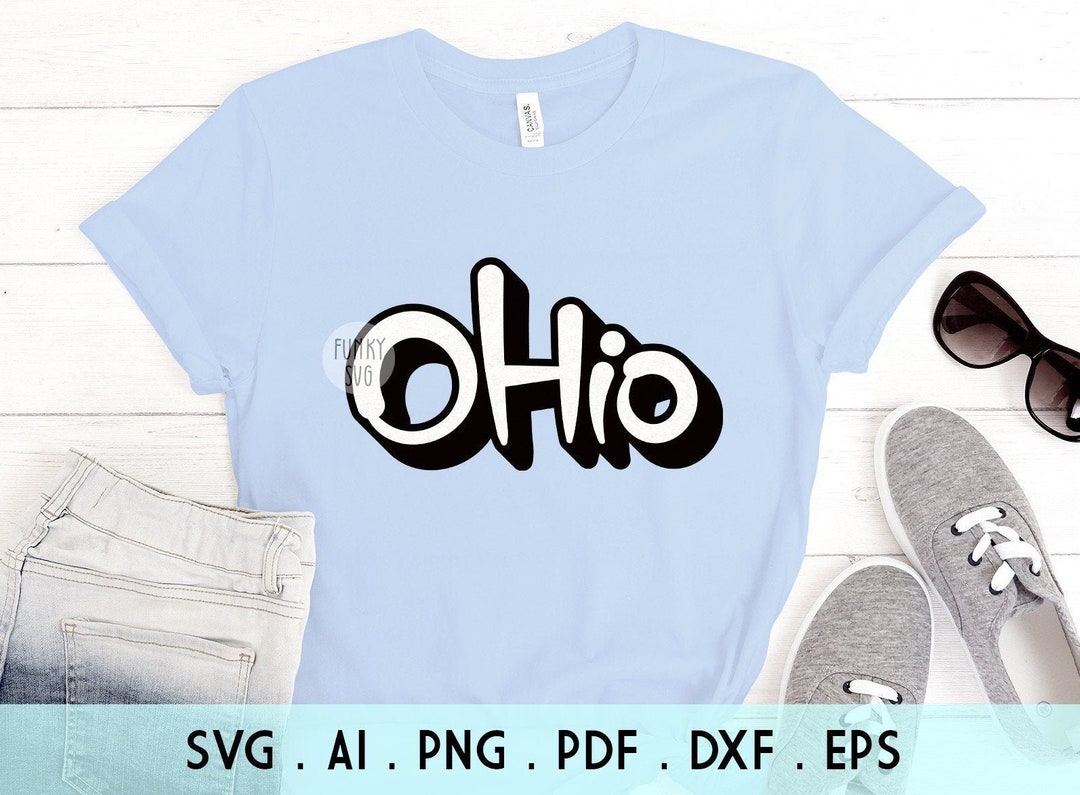 Ohio SVG Eps Png, Illustrated Svg, Home States Svg, USA Svg, Patriotic ...
