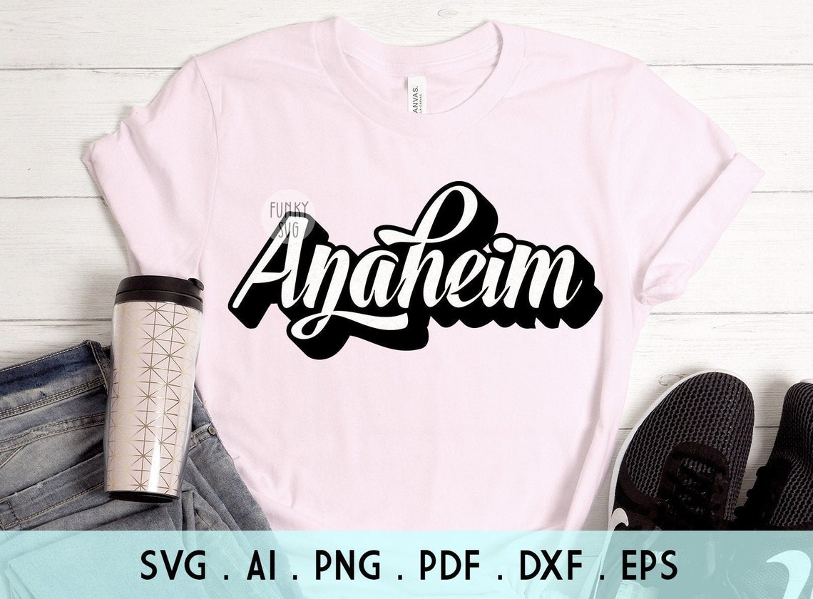 Anaheim SVG Eps Png Illustrated Svg Home States Svg USA - Etsy