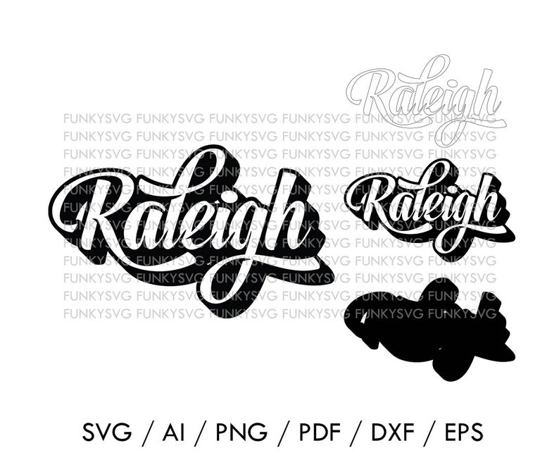 Raleigh SVG Eps Png Illustrated Svg Home States Svg USA - Etsy