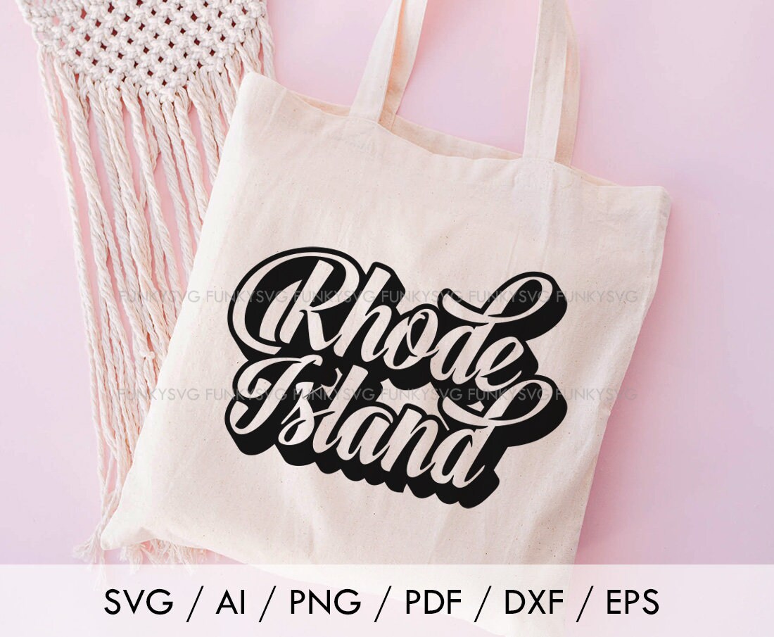 Rhode Island SVG Eps Png Illustrated svg Home States Svg | Etsy