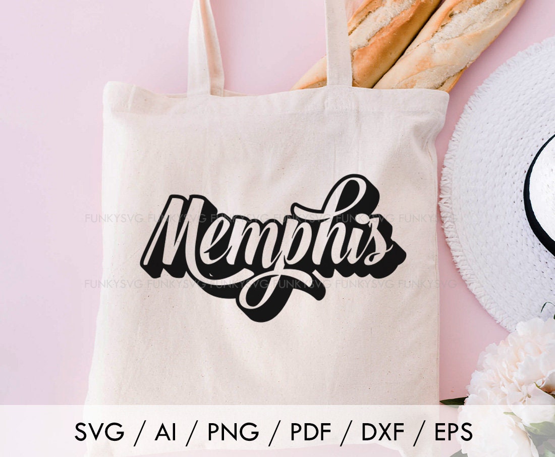 Memphis SVG Eps Png Illustrated Svg Home States Svg USA - Etsy