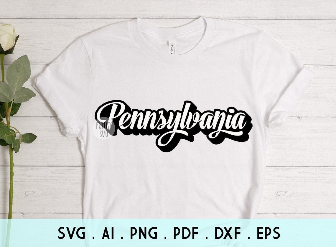 Pennsylvania SVG Eps Png Illustrated svg Home States Svg | Etsy