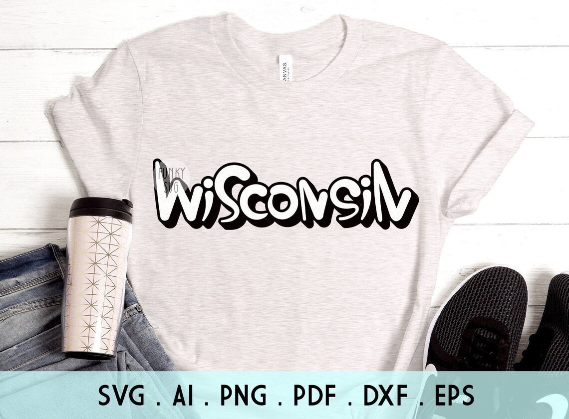 Wisconsin SVG Eps Png Illustrated Svg Home States Svg USA - Etsy Canada