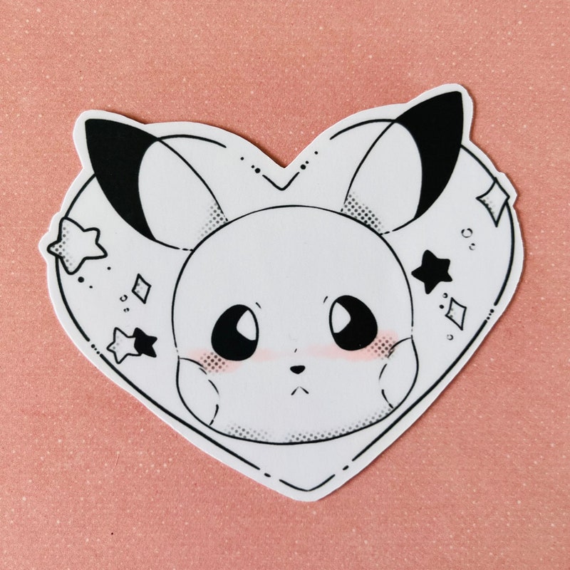 Pikachu Heart Svg - Etsy
