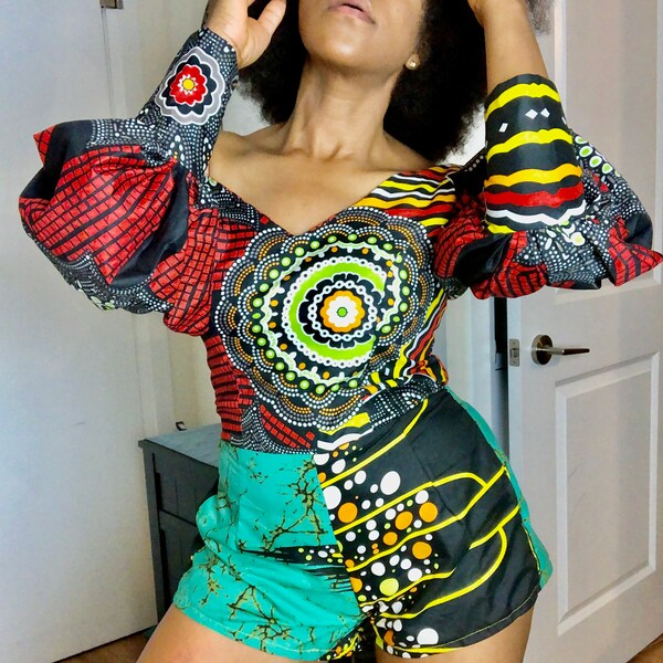 African Romper - Etsy