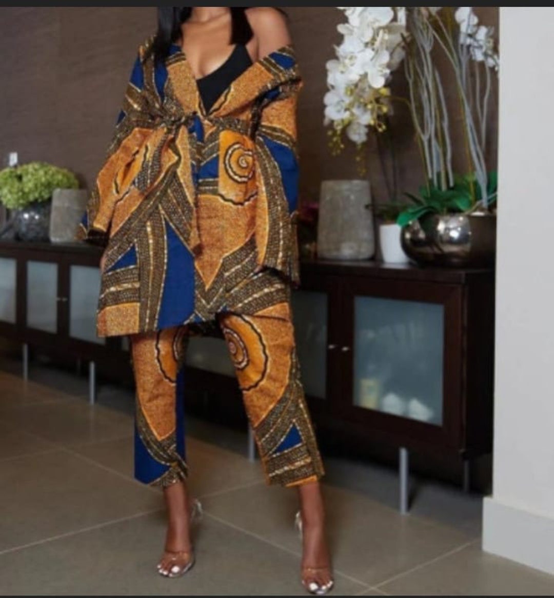 African Pant Suitsafrican Work Suit Women African Blazer Etsy Uk