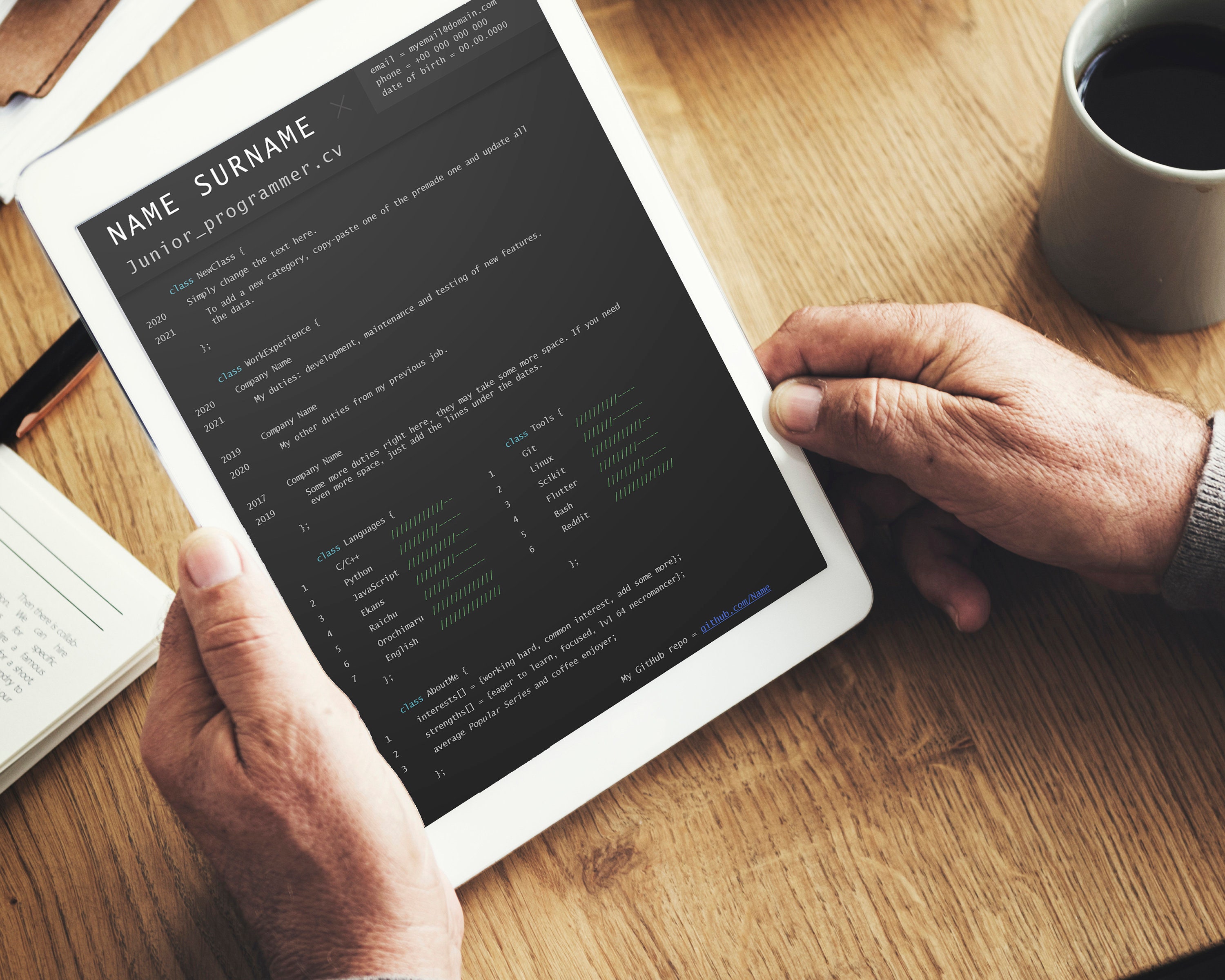 Resume Template CV Template Word Programming Art IT - Etsy