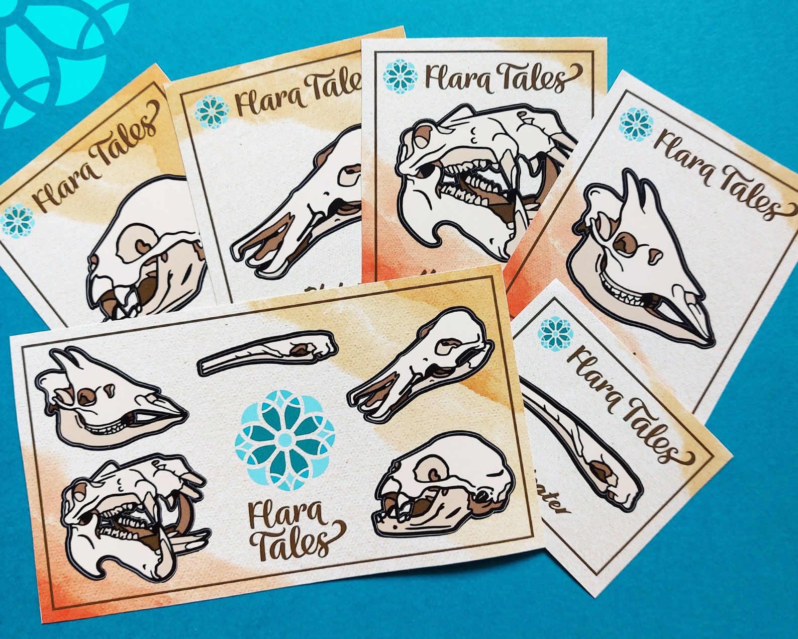 Animal Skulls Stickers Set Laptop Stickers Pack Taxidermy - Etsy