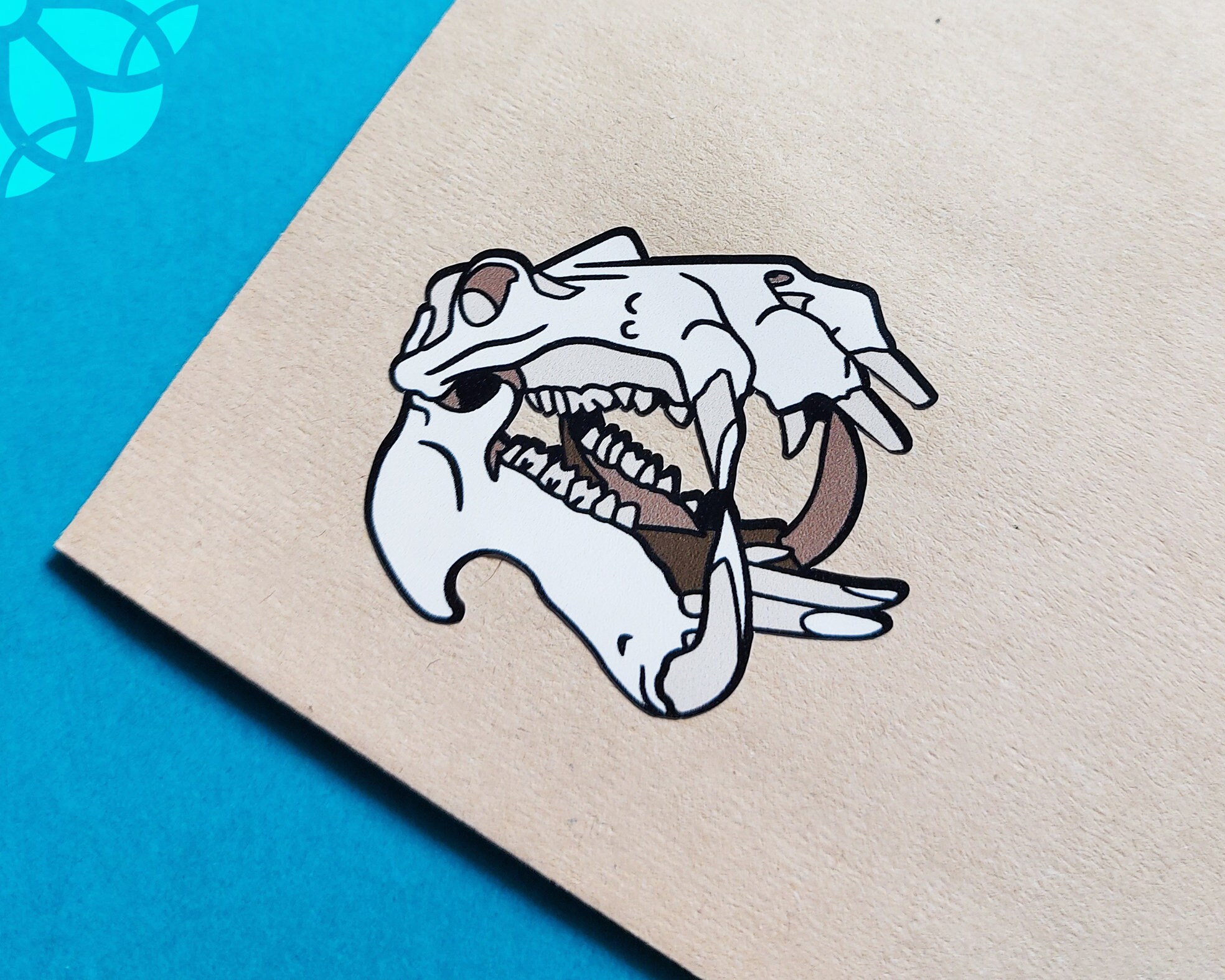 Animal Skulls Stickers Set Laptop Stickers Pack Taxidermy - Etsy