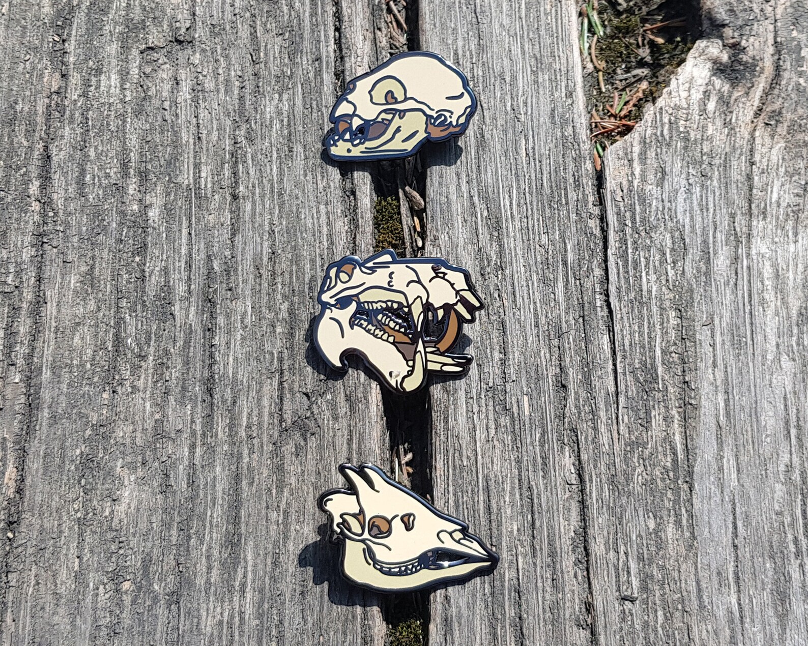 Animal Skull Hard Enamel Pins Hippo Father's Day Gift | Etsy