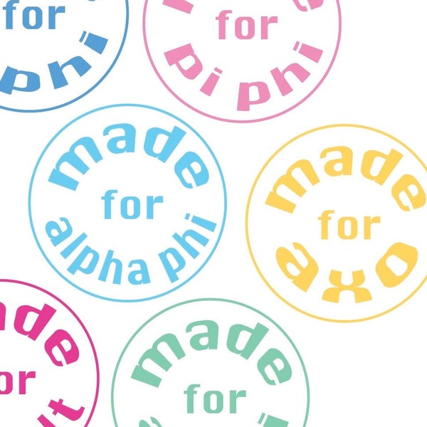 Custom Sorority Stickers - Etsy