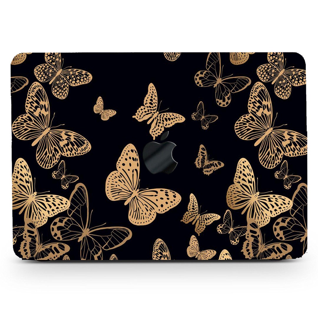 Aesthetic Yellow Butterflies Painting Hard Case MacBook Air Pro 13 14 ...