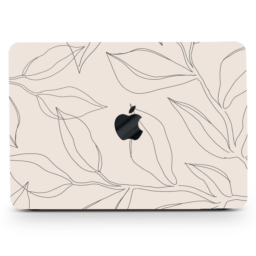 Leaf Twig Line Drawing Printing Hard Case MacBook Air Pro 13 14 15 16 ...