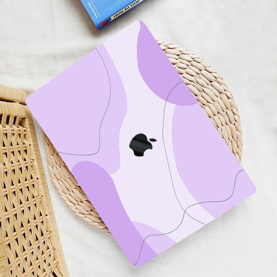 Abstract Violet Lines MacBook Case, Lavender Stripe Print + Keypad - Etsy