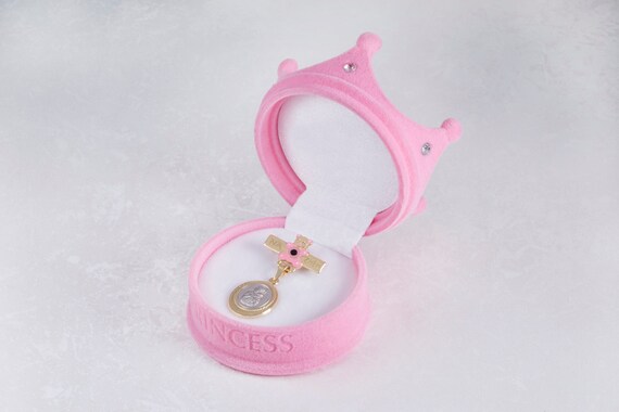 Virgin Mary & Little Jesus Safety Pin 9K Yellow White Solid - Etsy