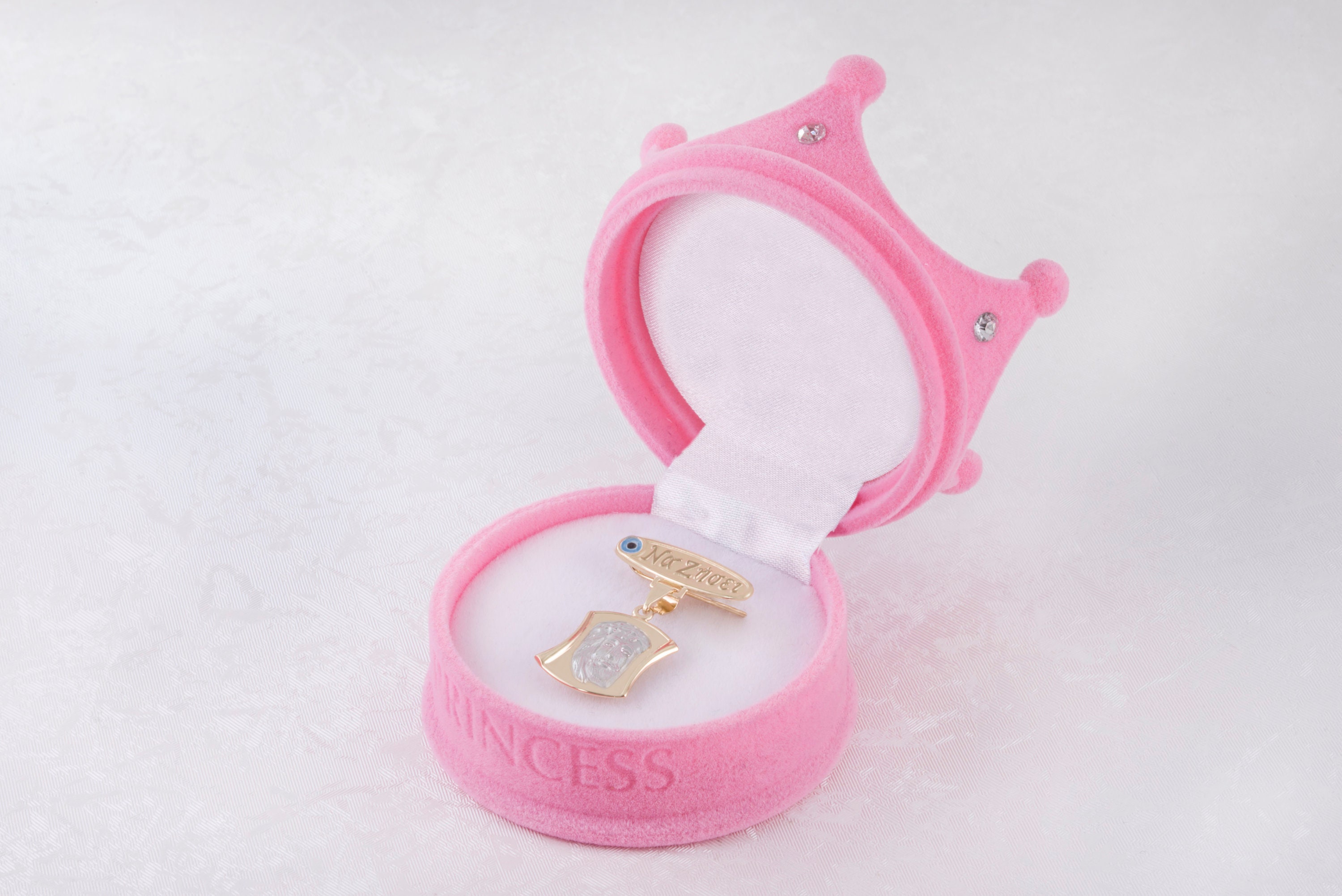 Jesus Safety Pin 9K Solid Gold Pin Yellow White Gold Jesus - Etsy