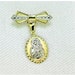Virgin Mary & Little Jesus Safety Pin, 9K Yellow White Solid Gold,new ...