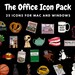 The Office Icon Pack With Wallpapers for Desktop mac and - Etsy