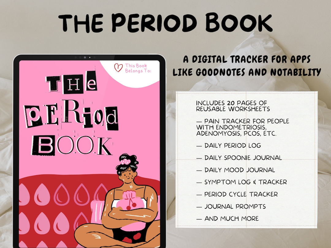The Period Book Period Tracker Period Journal Menstrual Cycle Tracker ...