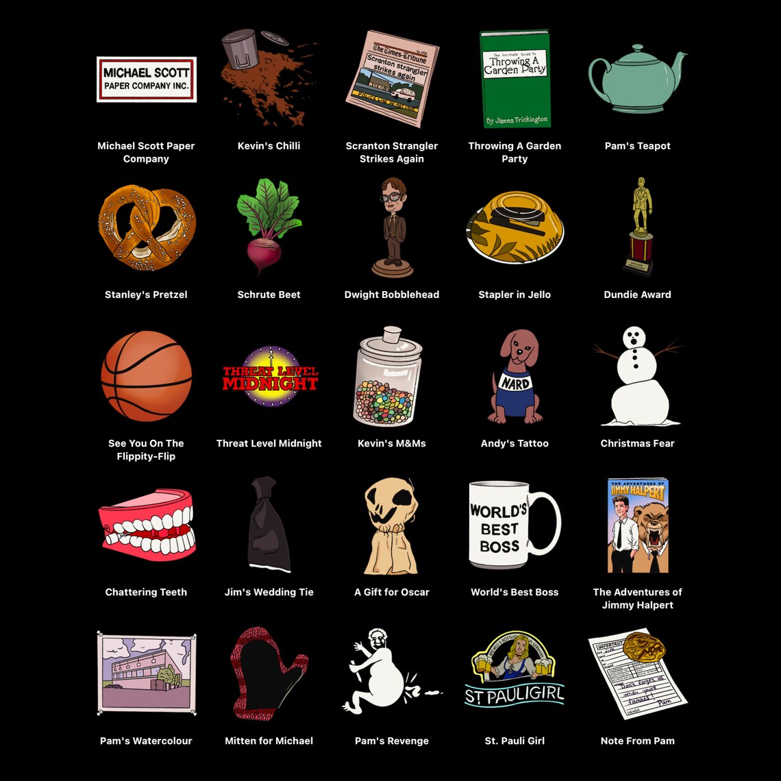 The Office Icon Pack With Wallpapers for Desktop mac and - Etsy