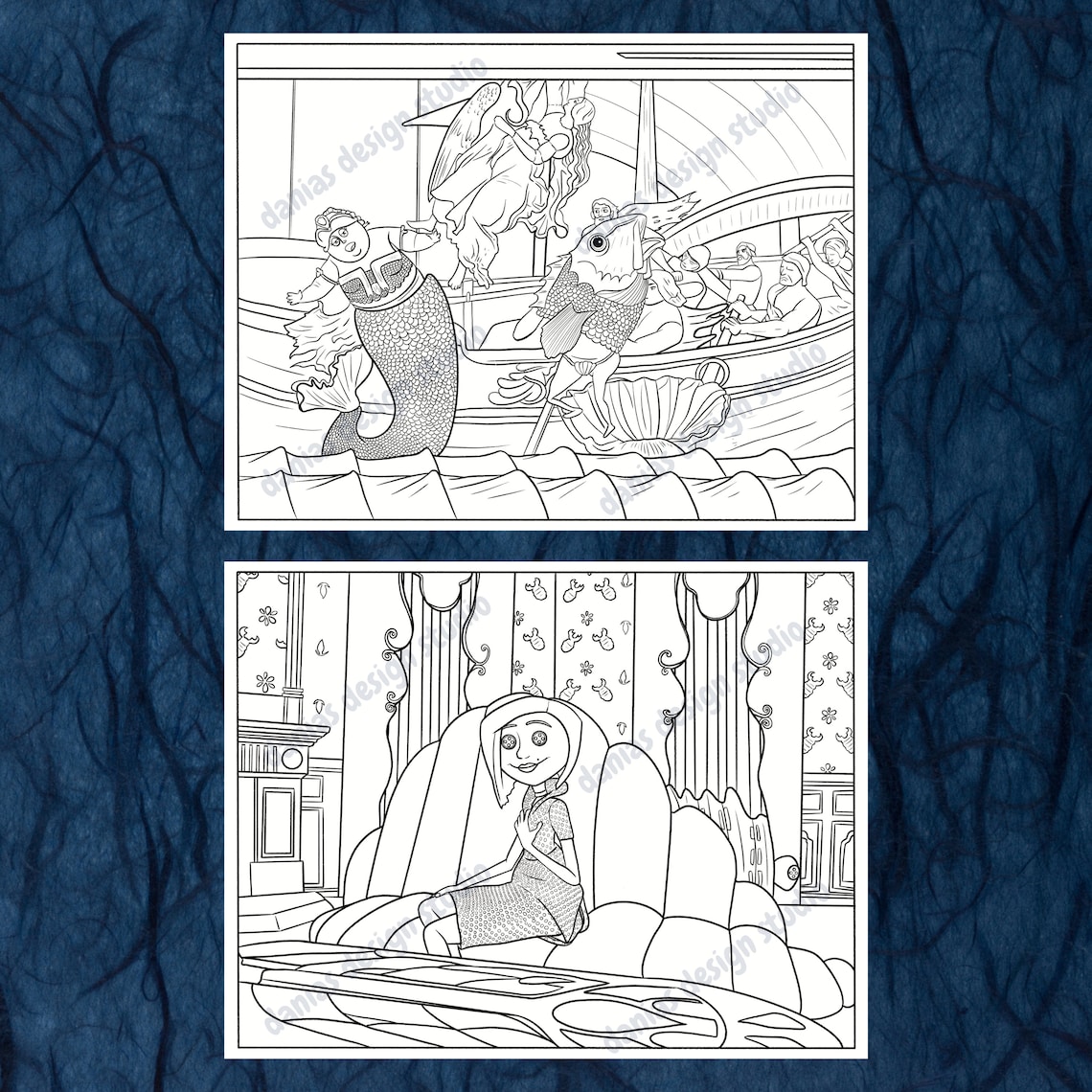Coraline Colouring Pages instant Download 10 Pack Printable Colouring ...