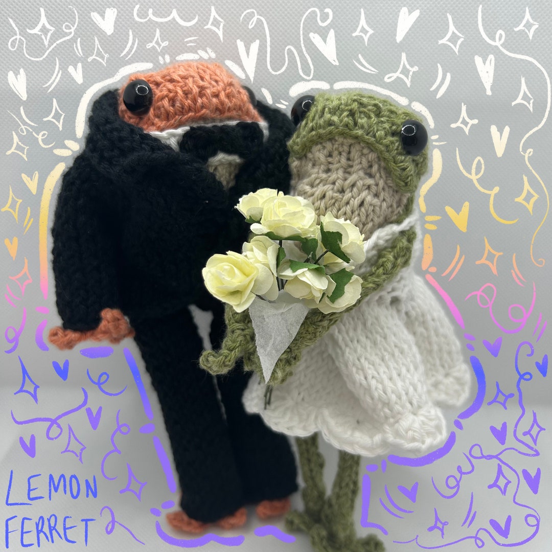 Knitted Frog Wedding Outfits // Made to Order // Wedding // Knitted ...