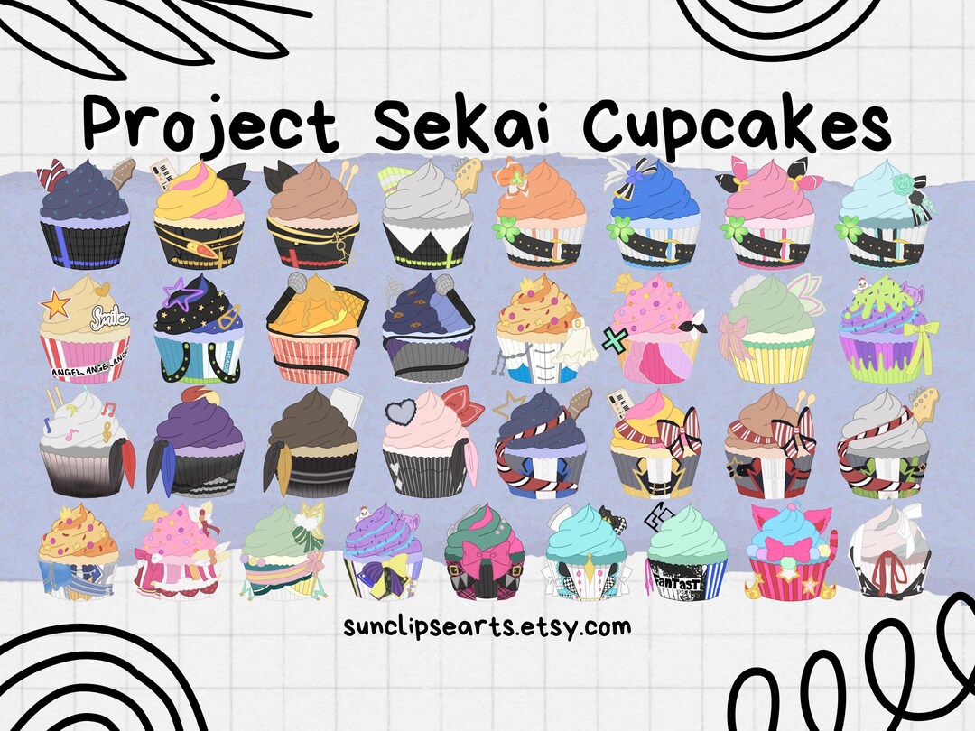 Project Sekai Cupcakes - Etsy