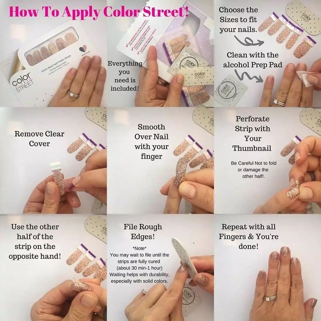 Color Street Light the Night RETIRED Glitter Manicure Nail Strips - Etsy