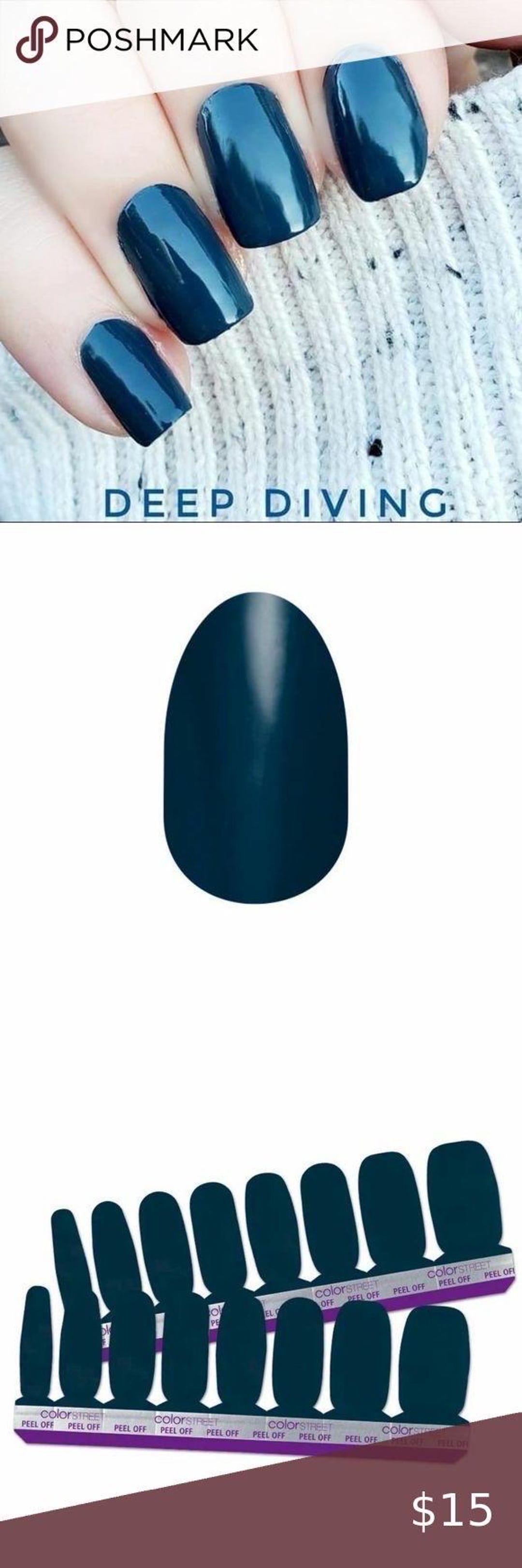 Color Street Deep Diving RETIRED Solid Manicure Nail Strips - Etsy