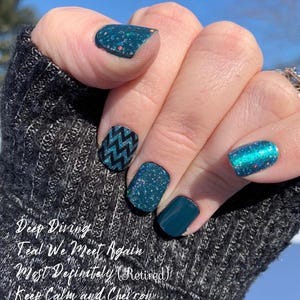 Color Street Deep Diving RETIRED Solid Manicure Nail Strips - Etsy