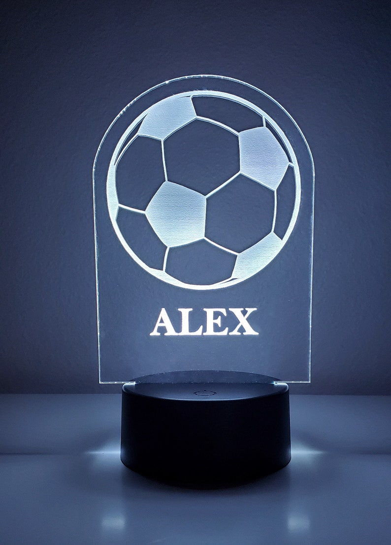 Personalized Soccer Night Light - Etsy