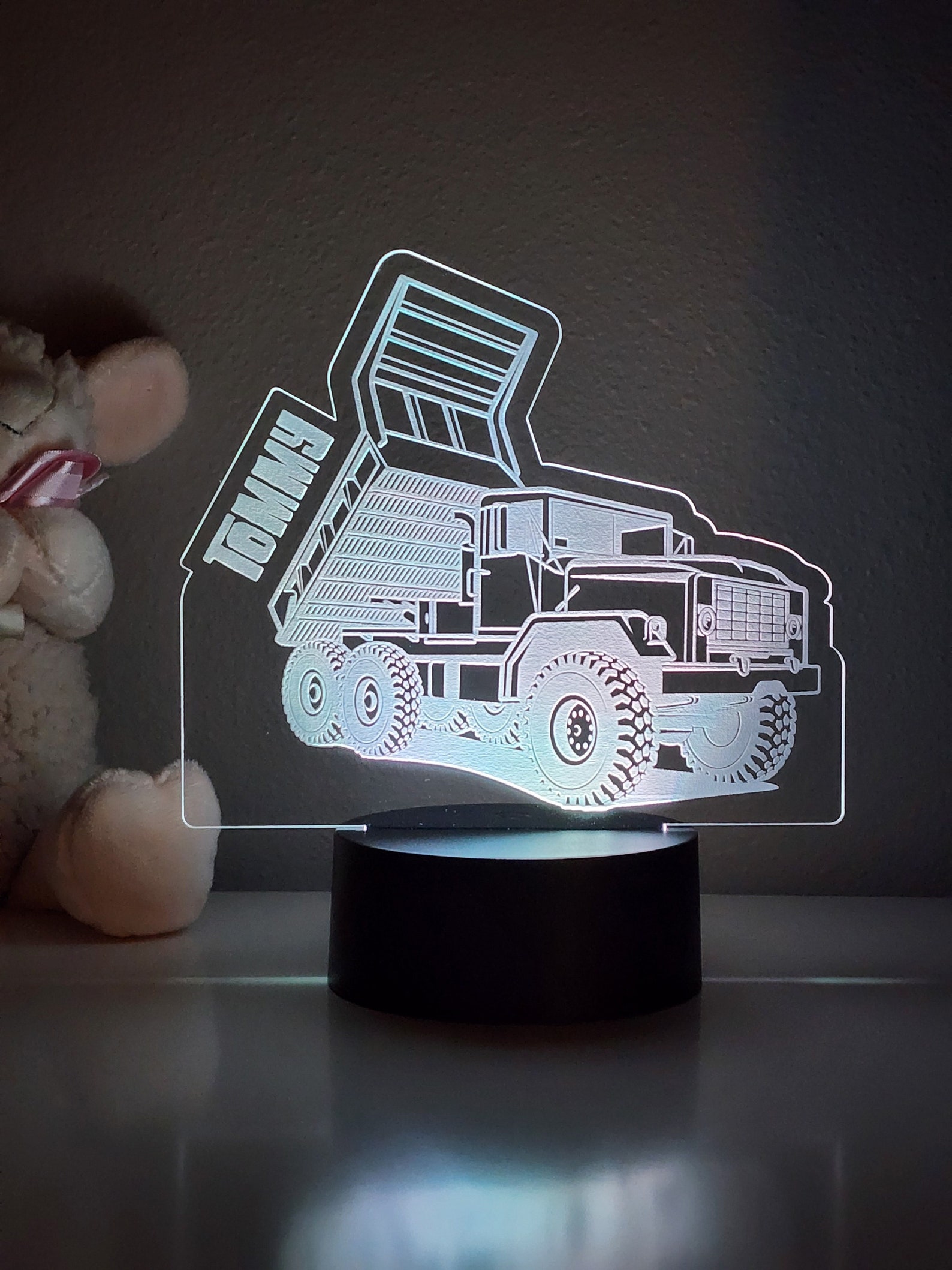 Personalized Dump Truck Night Light - Etsy